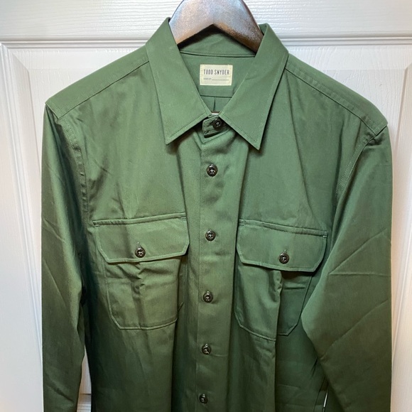 Todd Snyder | Shirts | Todd Snyder Mens Military Style Shirt Large ...